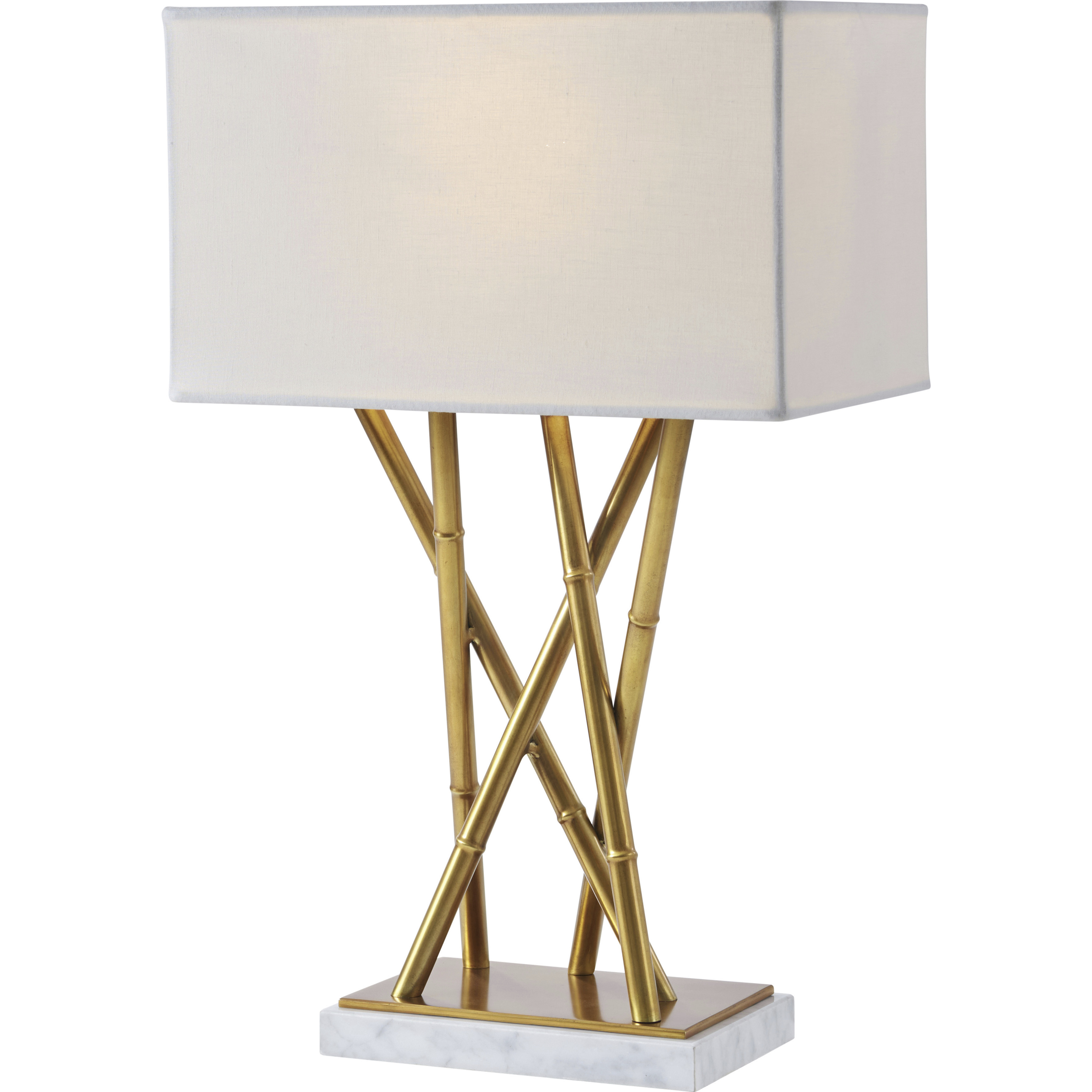 Theodore Alexander TA20010.C389 Kesden 27.5 inch Brass Bamboo Table ...