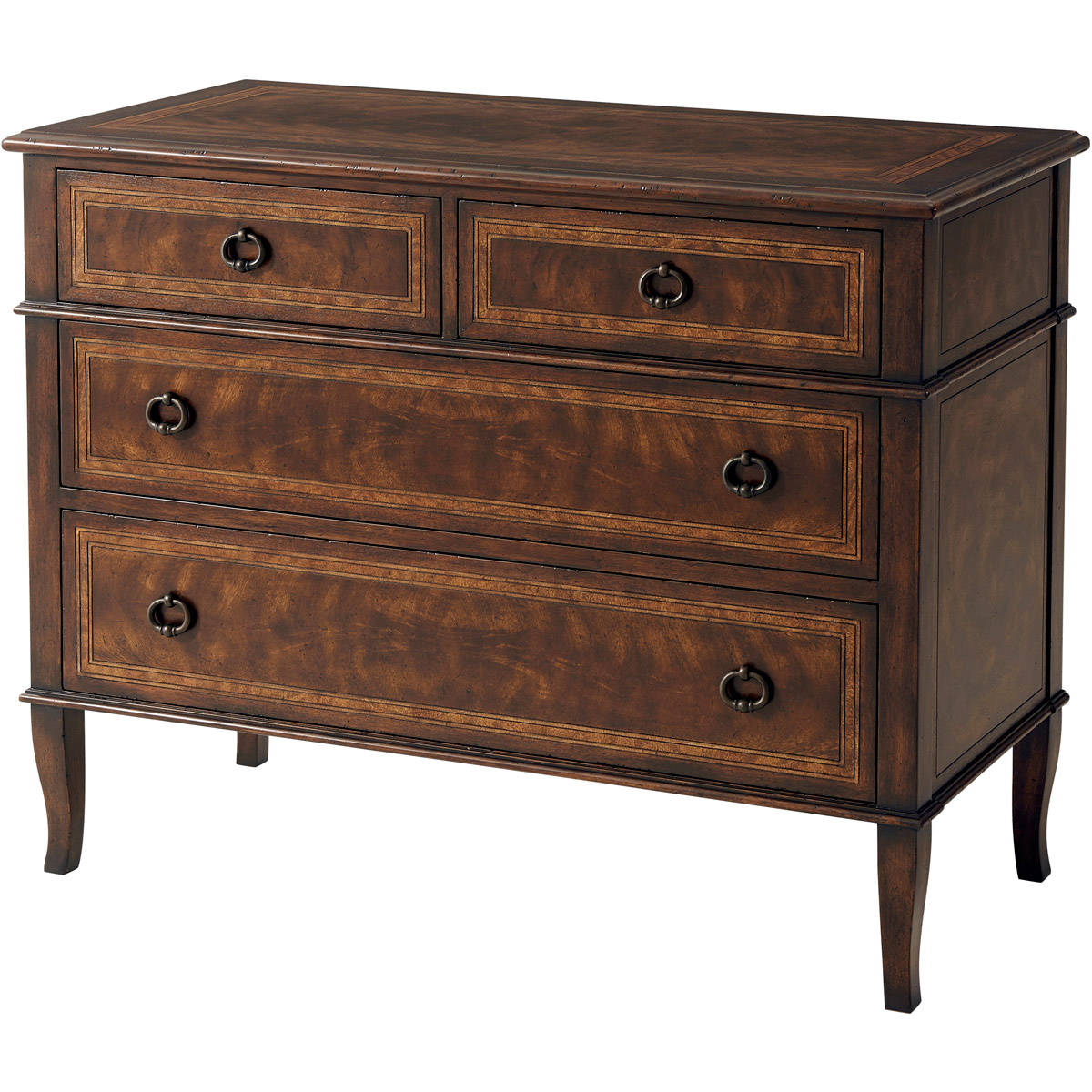 Theodore Alexander 6005-490 Brooksby Cerejeira and Mahogany Chest of ...