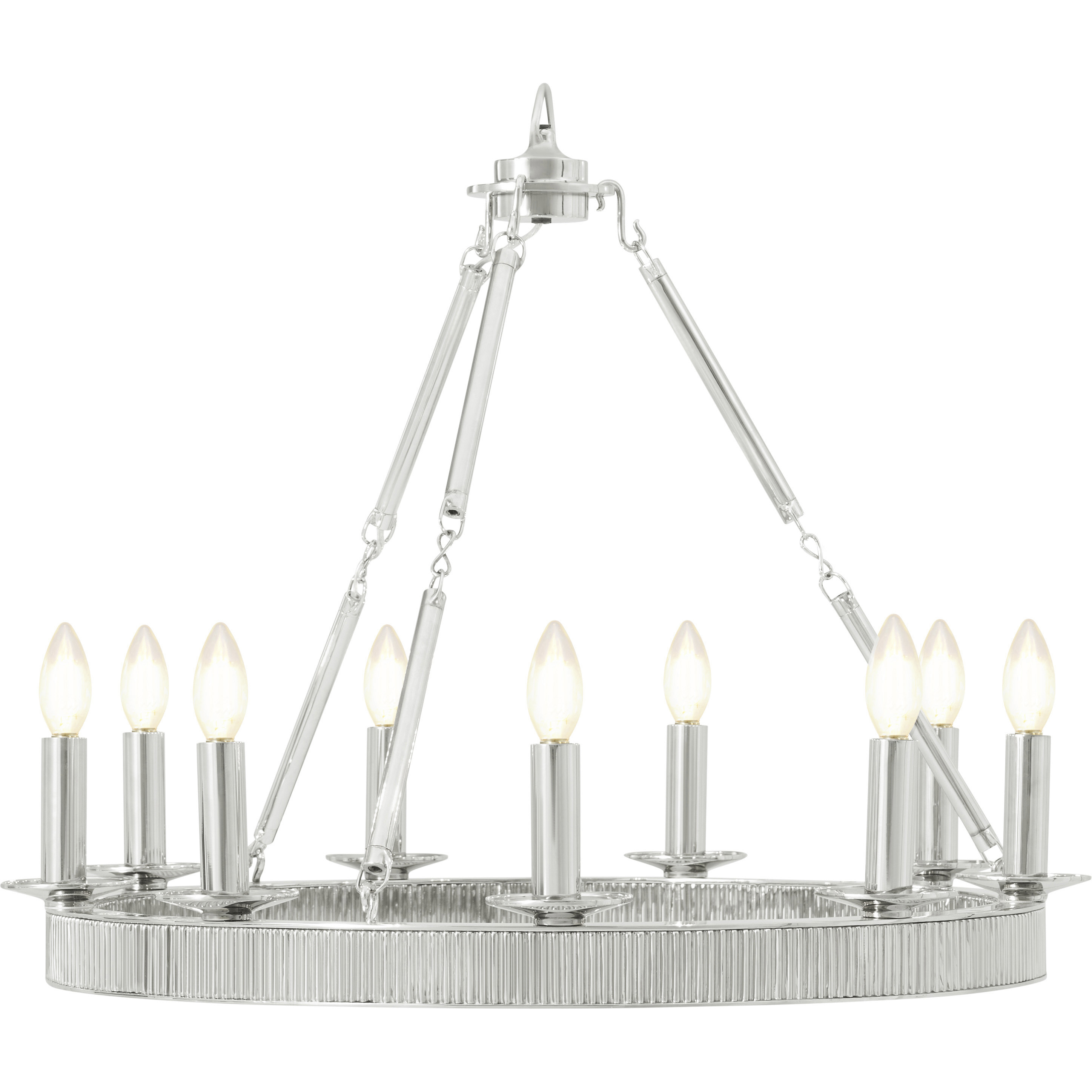 Theodore Alexander TA23031.C383 Simon 26 inch Nickel Plated Chandelier ...