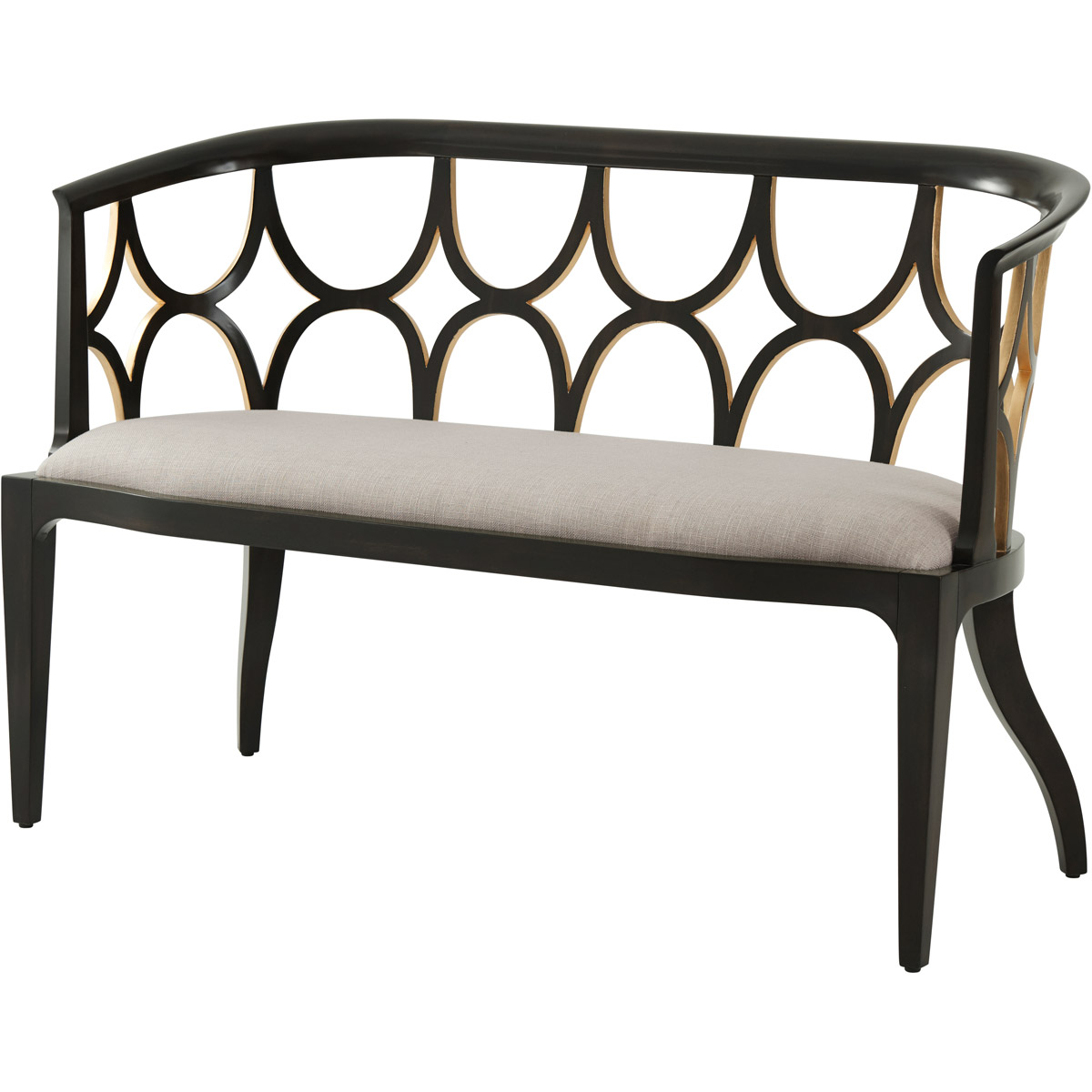 Theodore Alexander 4502-021.1BFF Connaught Ebonised Settee